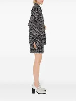 Burberry Printed Silk Shirt - Black