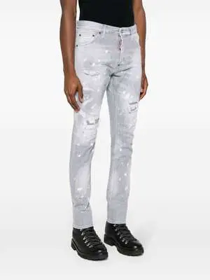 Dsquared2 Cool Guy Mid-rise Slim-fit Jeans - Grey