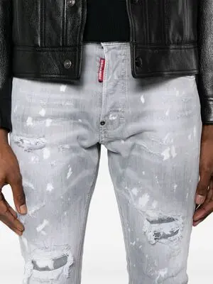 Dsquared2 Cool Guy Mid-rise Slim-fit Jeans - Grey