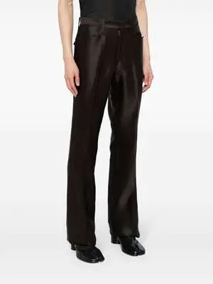 MAISON MARGIELA Herringbone Straight-leg Trousers - Brown