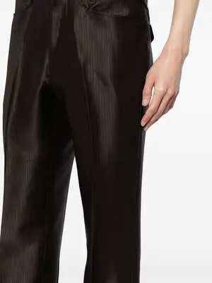 MAISON MARGIELA Herringbone Straight-leg Trousers - Brown