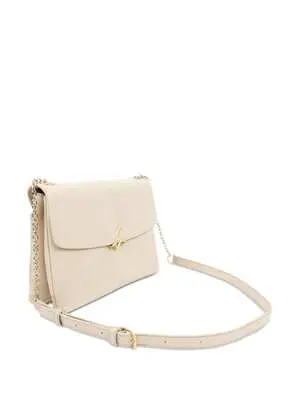 AGNES B. Logo-plaque Leather Crossbody Bag
