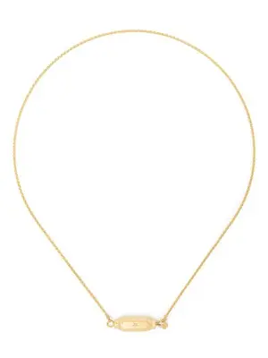MARIE LICHTENBERG 18kt Yellow Micro Locket Diamond Necklace - Gold