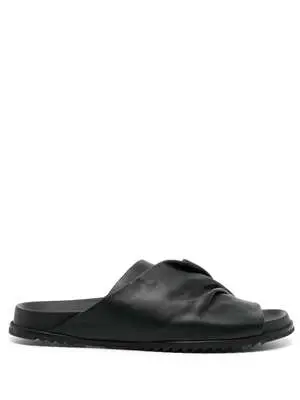 Rick Owens Morbius Granola Leather Sliders
