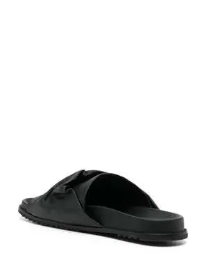 Rick Owens Morbius Granola Leather Sliders