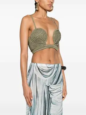 Cult Gaia Viviana Crochet Bustier
