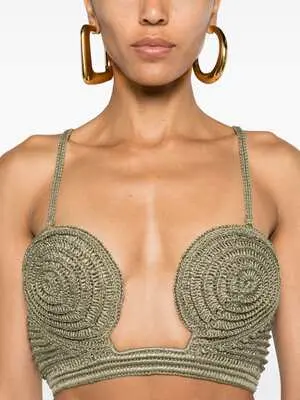 Cult Gaia Viviana Crochet Bustier