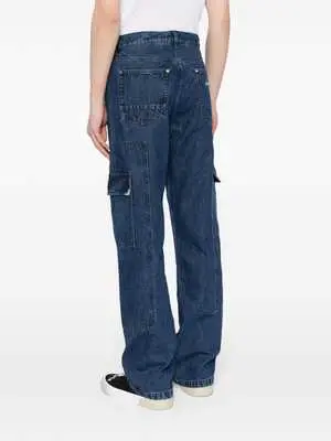Palm Angels Frame Straight-leg Cargo Jeans