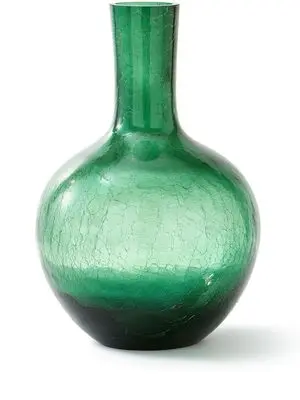 POLSPOTTEN Large Ball Body Glass Vase - Green