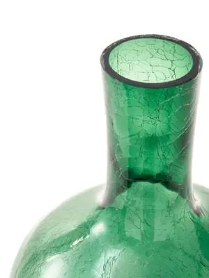 POLSPOTTEN Large Ball Body Glass Vase - Green
