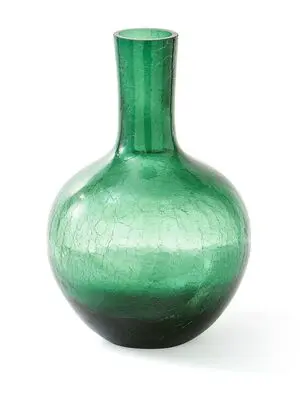 POLSPOTTEN Large Ball Body Glass Vase - Green