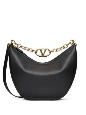 Valentino Garavani Vlogo Moon Medium Shoulder Bag - Black
