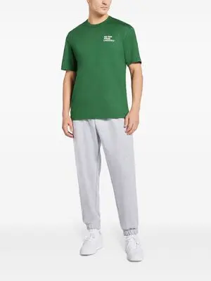 Lacoste Slogan-embroidered Cotton T-shirt