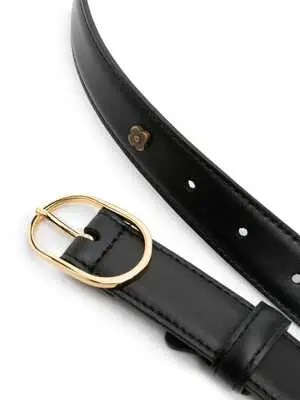 LARDINI Logo-plaque Leather Belt
