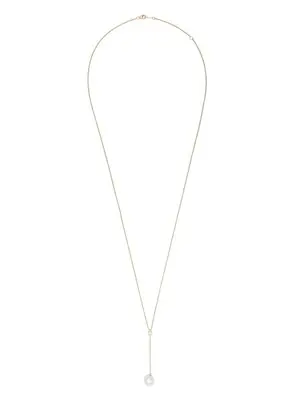 Mizuki 14kt Yellow Pearl And Diamond Necklace - Gold