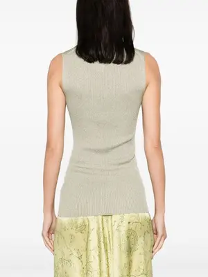 Fabiana Filippi Ribbed-knit Tank Top - Green