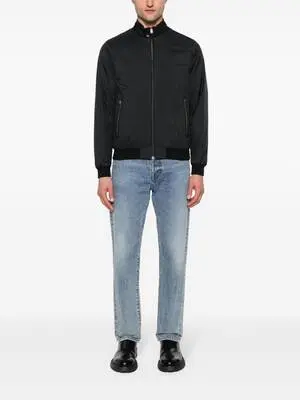 Herno Logo-plaque Bomber Jacket - Black