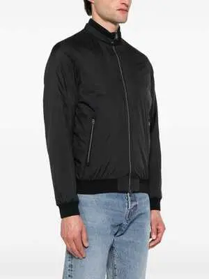 Herno Logo-plaque Bomber Jacket - Black