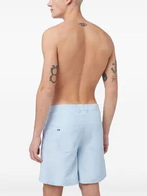 Gcds Logo-print Swim Shorts - Blue