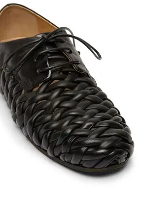 Marsèll Steccoblocco Interwoven Leather Derbies - Black