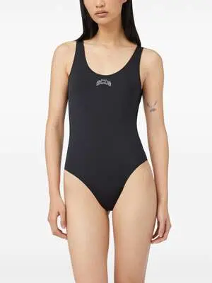 Gcds Logo-print Low-back Swimsuit