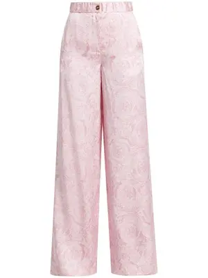 Versace Barocco Wide-leg Trousers