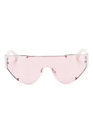 Alexander McQueen Shield-frame Sunglasses - Silver
