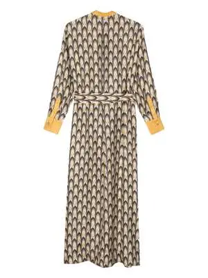 Lorena Antoniazzi Geometric-pattern Maxi Dress