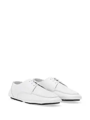 Dolce & Gabbana Logo-plaque Leather Derby Shoes