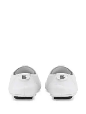 Dolce & Gabbana Logo-plaque Leather Derby Shoes