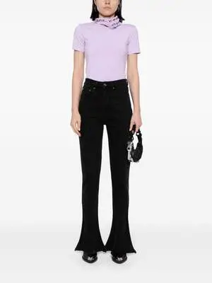 Y/project Logo-print Collar Jersey T-shirt - Purple