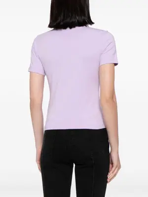Y/project Logo-print Collar Jersey T-shirt - Purple