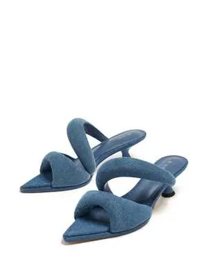 Jw Pei 50mm Padded Denim Sandals