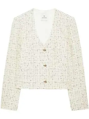 ANINE BING Anita Cropped Tweed Jacket