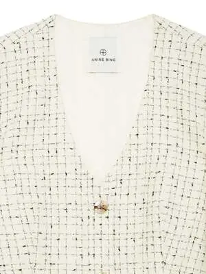 ANINE BING Anita Cropped Tweed Jacket