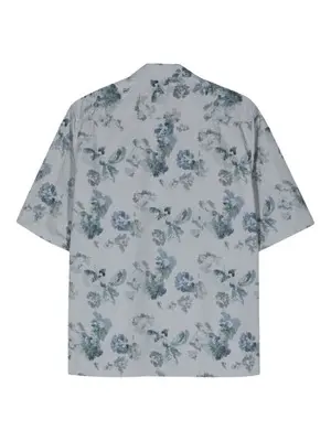 Officine Générale Floral-print Cotton Shirt
