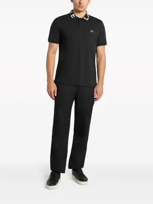 Lacoste Branded Collar Logo-appliqué Polo Shirt