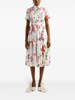 Erdem Floral-print Seersucker Shirt