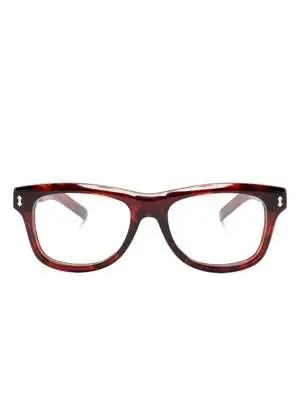 Gucci Oval-frame Glasses - Brown