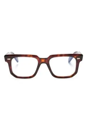 CUTLER & GROSS 1410 Square-frame Glasses - Brown