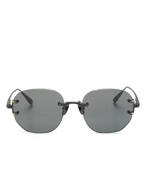 Linda Farrow Sandor Geometric Sunglasses - Black