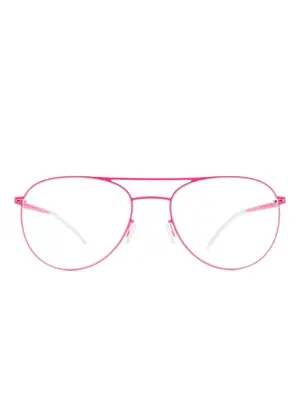 Mykita Pilot-frame Metal Glasses - Pink
