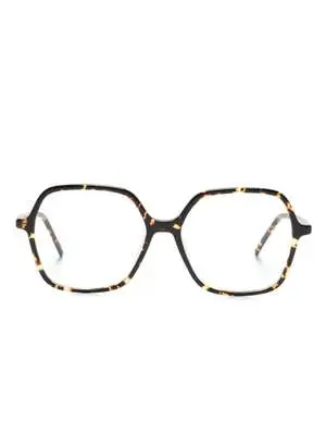 GIGI STUDIOS Candela Square-frame Glasses - Brown