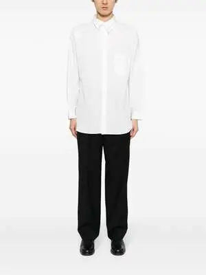 Yohji Yamamoto Asymmetric-collar Cotton Shirt