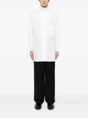 Yohji Yamamoto Raglan-sleeves Cotton Shirt