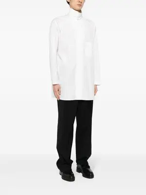 Yohji Yamamoto Raglan-sleeves Cotton Shirt