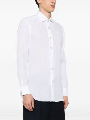 Kiton Poplin Linen Shirt