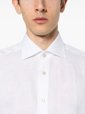 Kiton Poplin Linen Shirt