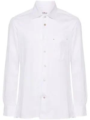 Kiton Jersey Cotton Shirt - White