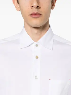 Kiton Jersey Cotton Shirt - White